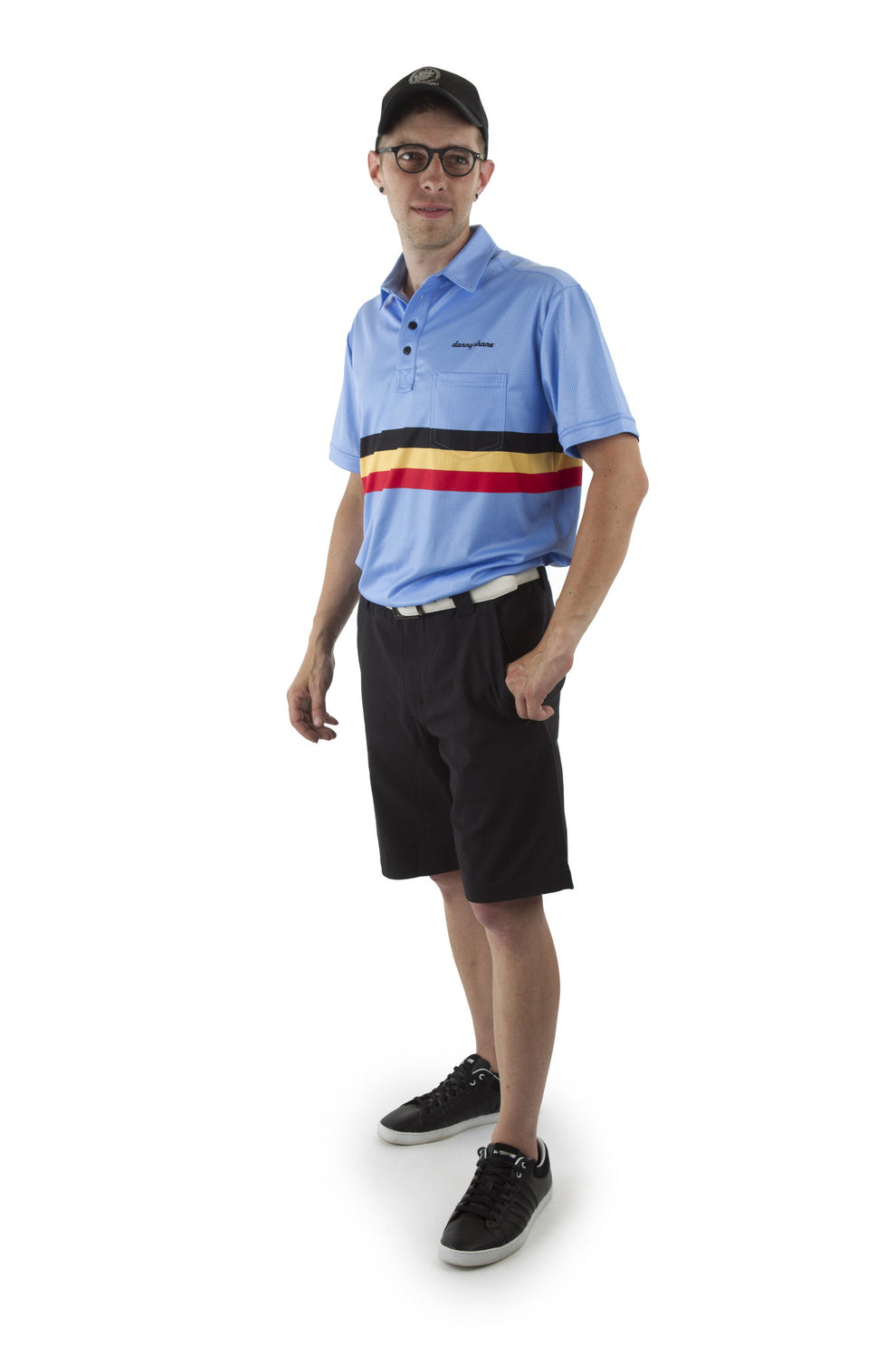 Montreux Polo - Dust Blue – DannyShane | Designer Cycling Apparel